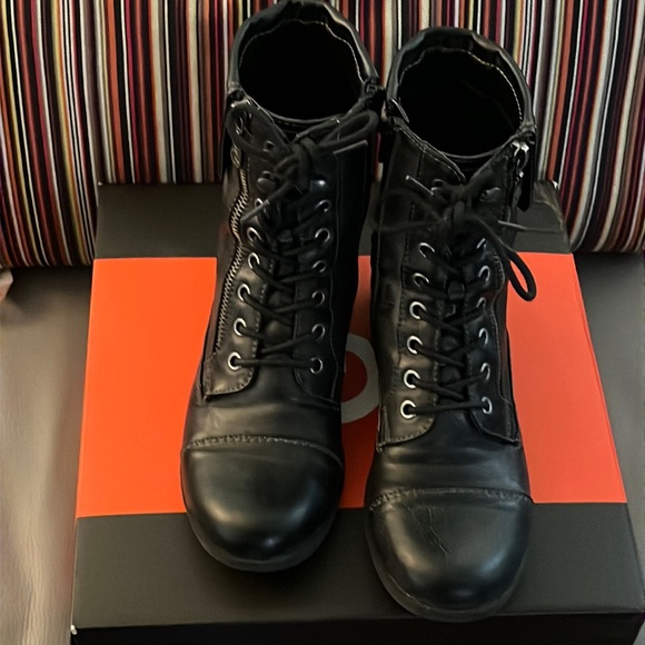 G by Guess | Shoes | G By Guess Black Leather Boots | Poshmark